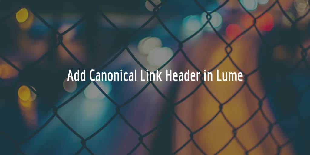 How to Add Canonical Link Header in Lume Static Generator
